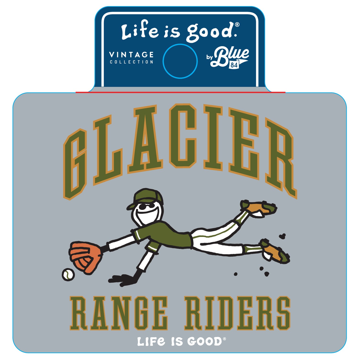 LIG Jake Baseball Dive - Sticker | Glacier Range Riders Mercantile